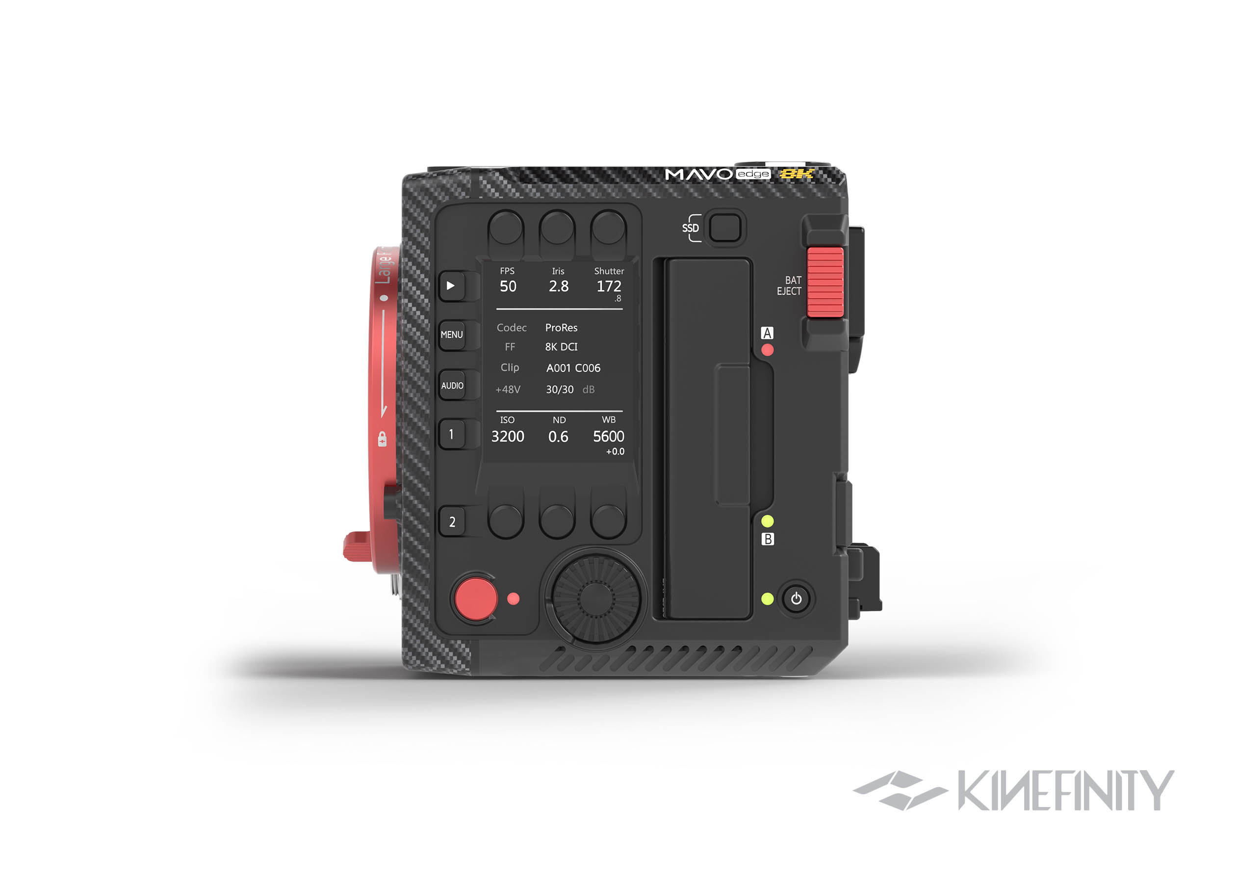 Edge side screen – Kinefinity